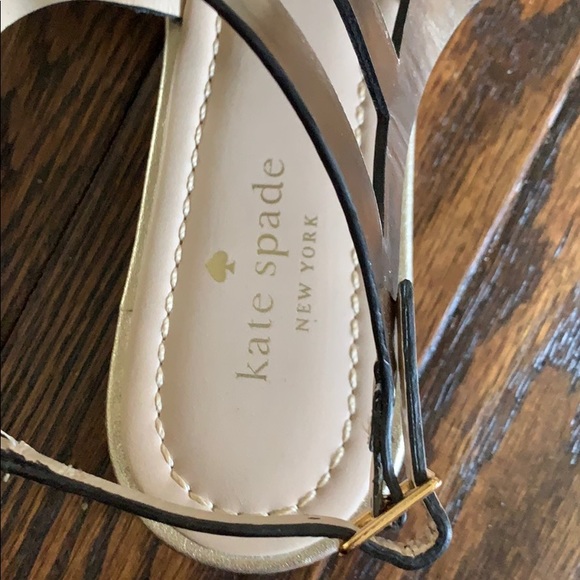 kate spade | Shoes | Rare Kate Spade Metallic Cage Sandals Size 85 ...